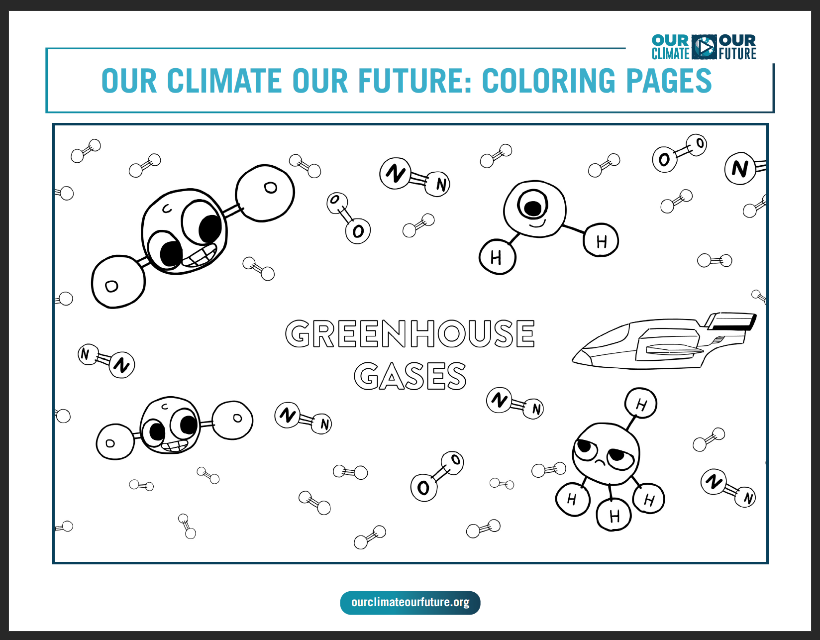 Activity: Our Climate Our Future Coloring Activity - Our Climate Our Future