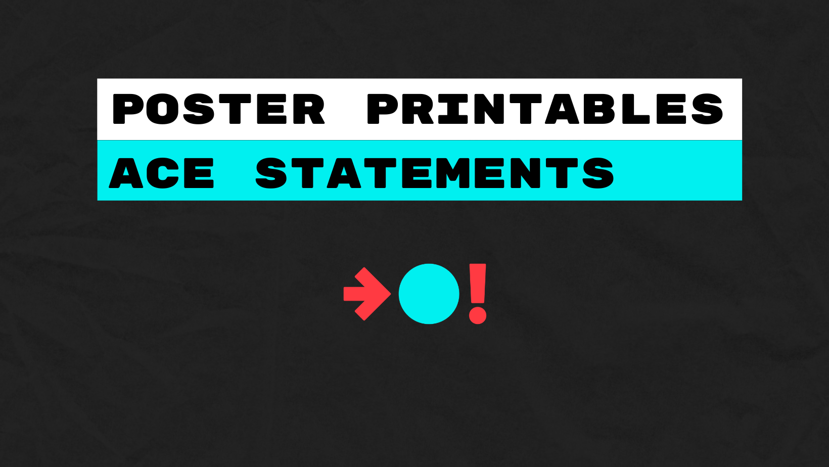 Poster Printable- ACE Statements - Our Climate Our Future